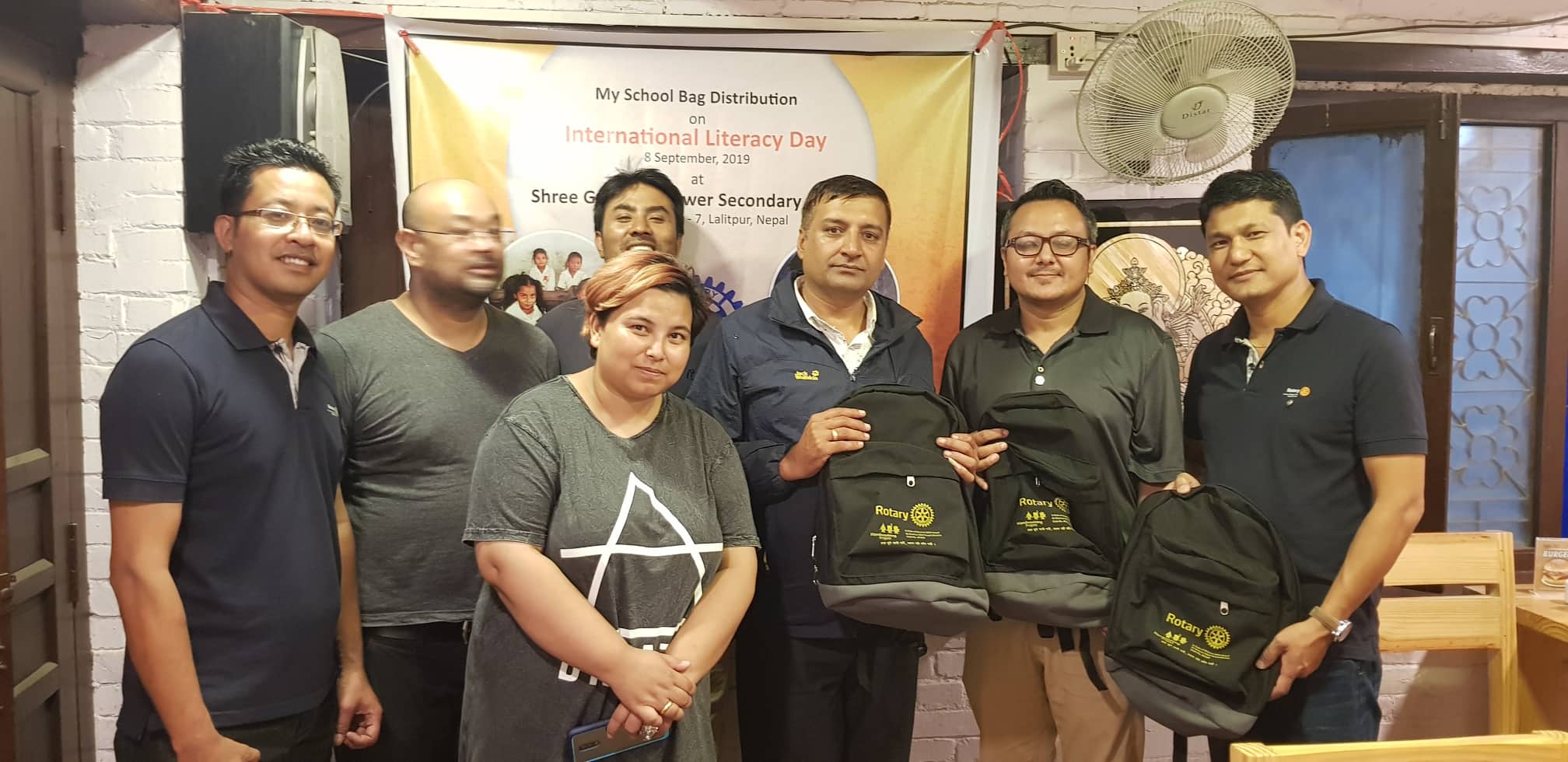 School Bag Distribution-Rotary E-Club of District 3292, Nepal - Rotary ...